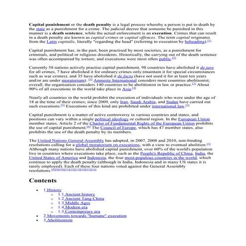 Capital punishment | PPTX