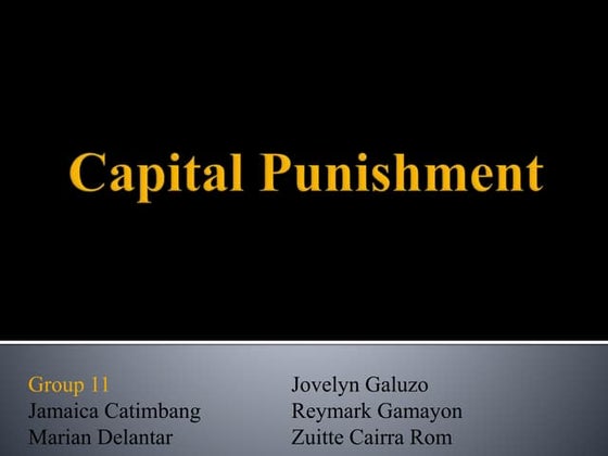 Capital punishment | PPT