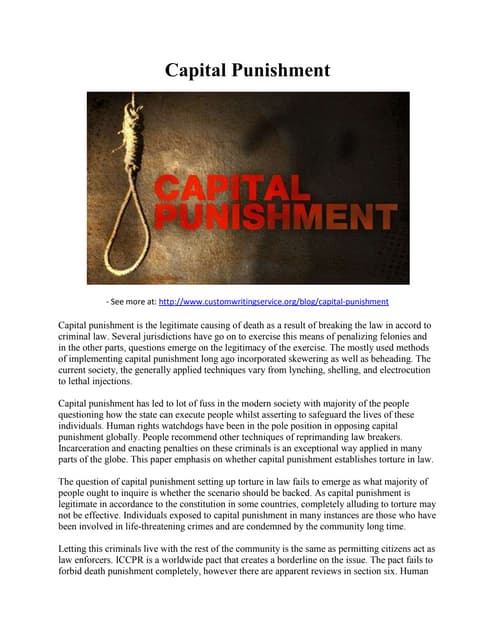 Harsh Punishments | PPT