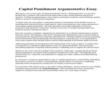 Capital Punishment Argumentative Essay.pdf