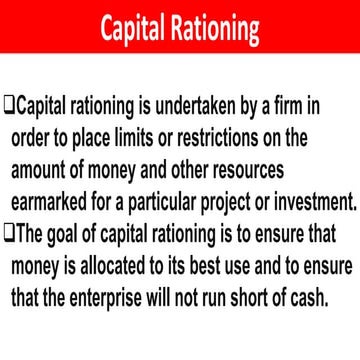 Capital Rationing & Risk and Return.pptx