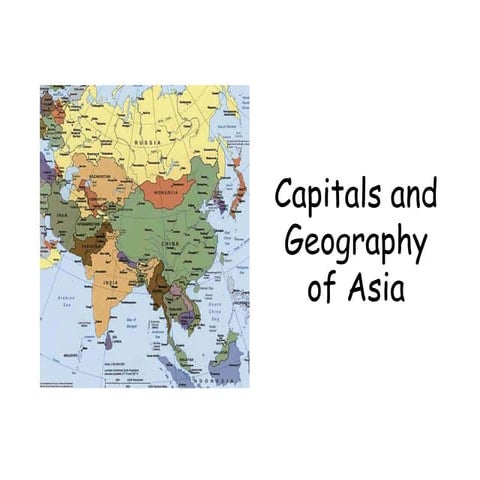 Capitals and Geography of Asia.ppt | Asia Travel | Travel Locations