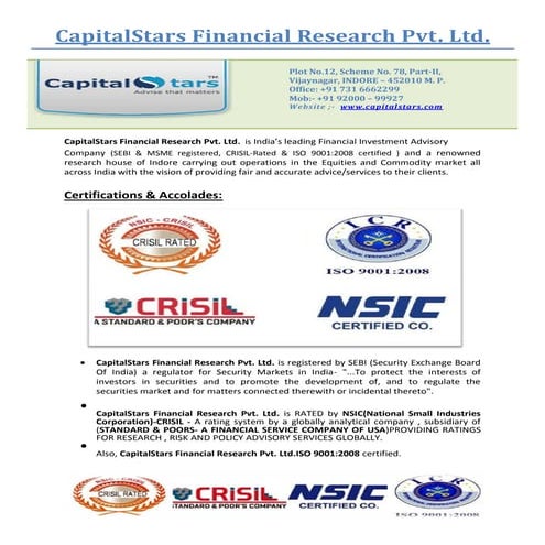 Capital stars financial research pvt | PDF