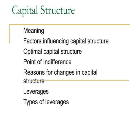 Capital Structure | PPT