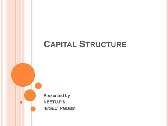 Capital structure | PPT