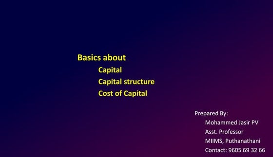 Working capital | PPT