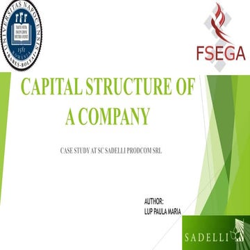 Capital structure of a company | PPT