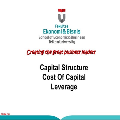 Capital Structure and Leverage Finance .ppt