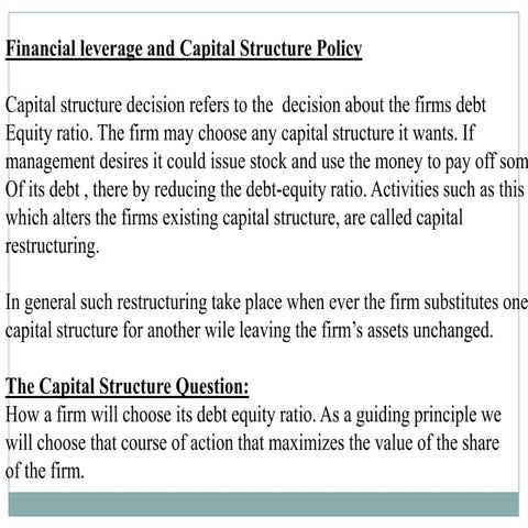 Capital Structure decision.pptx