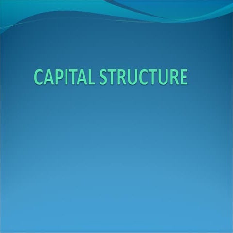 Capital structure spk | PPT