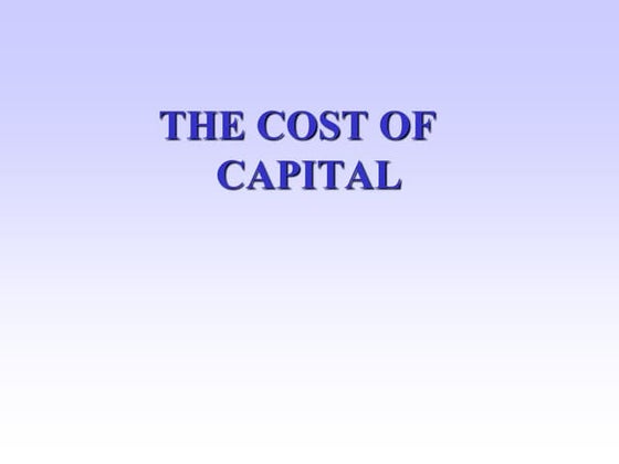 [wacc] weighted average cost of capital | PPTX | Business Accounting ...