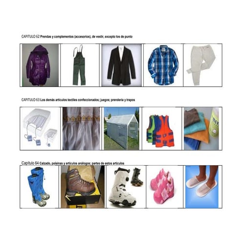 Capitulo 62 prendas y complementos | DOCX