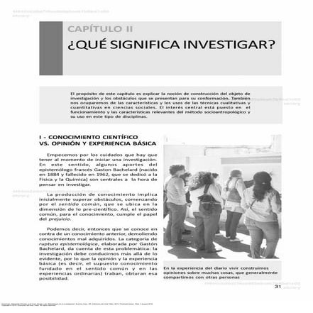 Capitulo ii que significa investigar | PDF