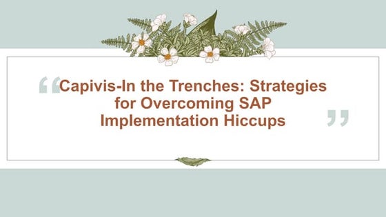 Avoiding Pitfalls in Turnaround SAP Implementation.pptx