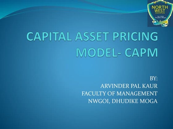 Capital Asset Pricing Model | PPTX | Stocks and Bonds | Personal Investing