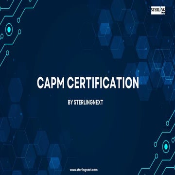 CAPM Certified Associate in Project Management Training | PDF