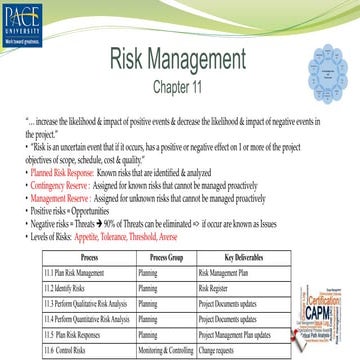 CAPM Week 4 Chapter 11 | PPTX
