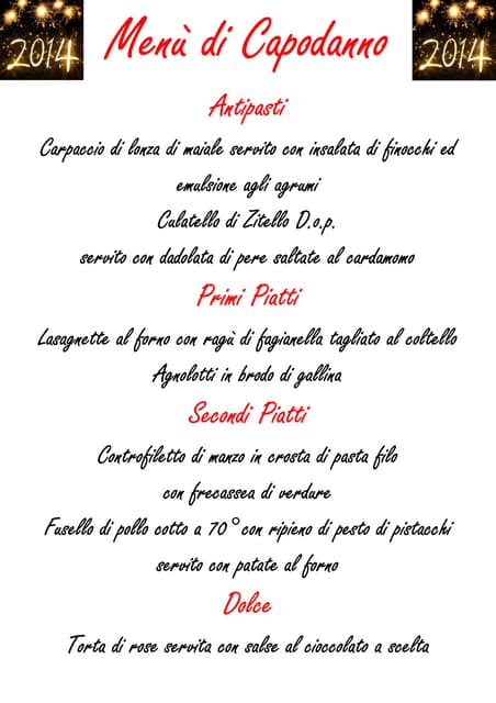 Joy english menu first course | PDF