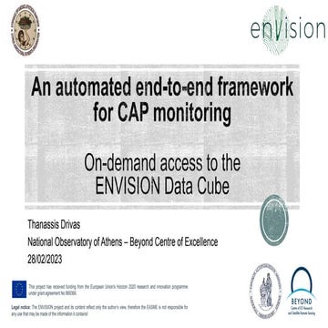An automated end-to-end framework for CAP monitoring, On-demand access ...