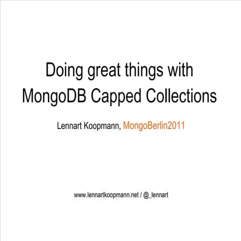 Capped collections | ODP