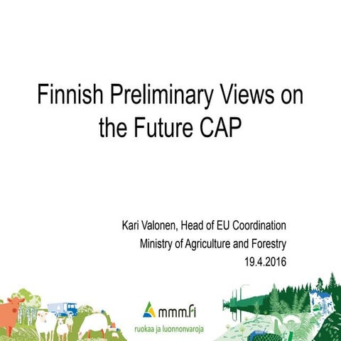 Kari Valonen, Ministry of Agriculture and Forestry - Finnish ...