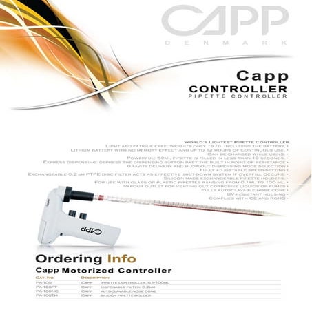 Capp pipette controller | PDF