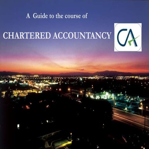A snapshot of Chartered Accountancy Course | PPTX