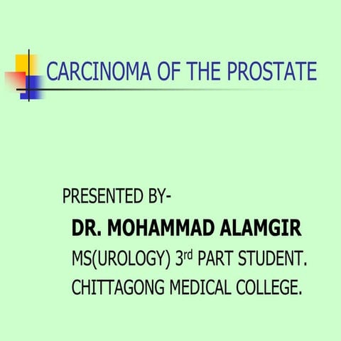 Ca prostate | PPTX