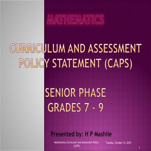 Caps maths grade 7 9 | PPT