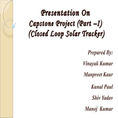 Closed loop solar tracking System | PPT