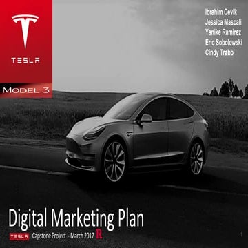 Tesla Model 3 Digital Marketing Plan | PDF