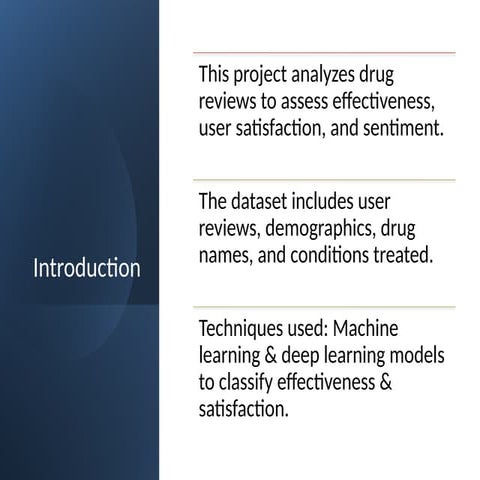 Medical Dataset including visualizations | PPTX