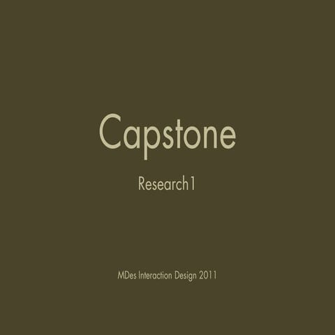 Capstone background research | PDF