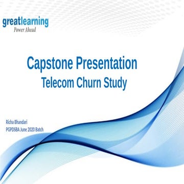 Capstone Customer Churn Prediction Capstone Proejct Pptx