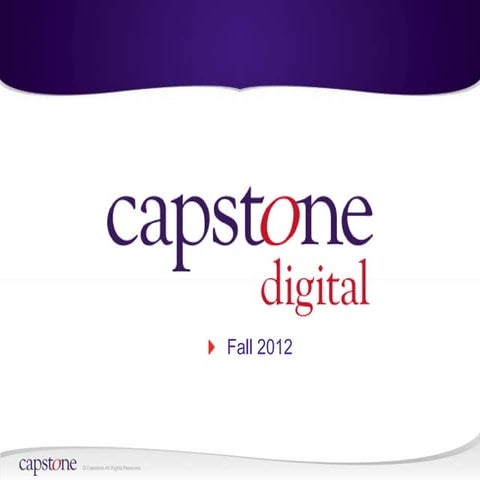 Capstone digital HI presentation | PPTX | Publishing Industry | Industries
