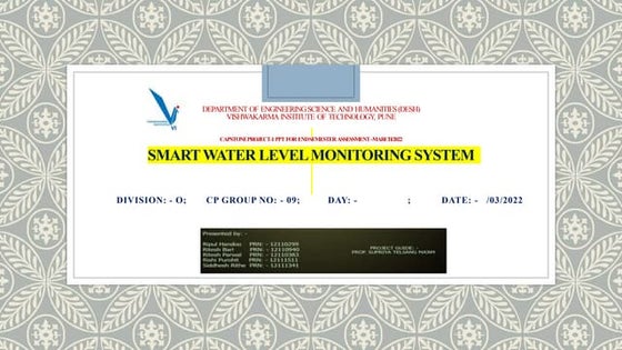 Water level monitoring system | PDF | Internet of Things | Internet