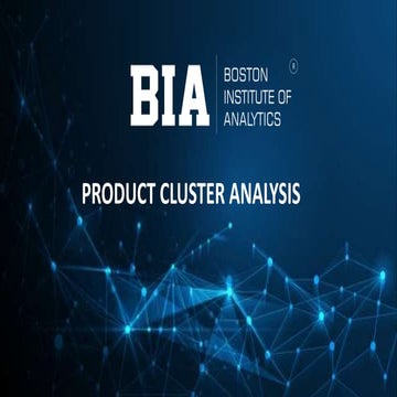 Product Cluster Analysis: Unveiling Market Insights through Data | PPTX