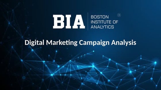 Digital Marketing Campaign Conversion Prediction | PPTX