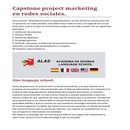 Capstone project Marketing con redes sociales - Francisco jiménez. | PDF