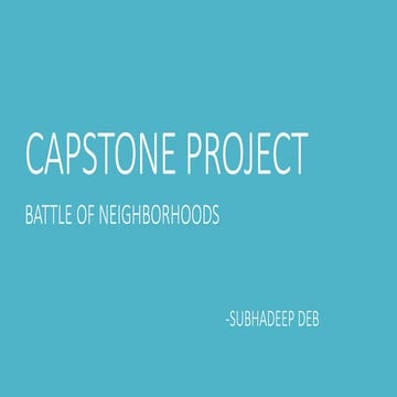 Capstone project presentation | PPTX
