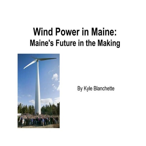 Wind Power in Maine | PPT