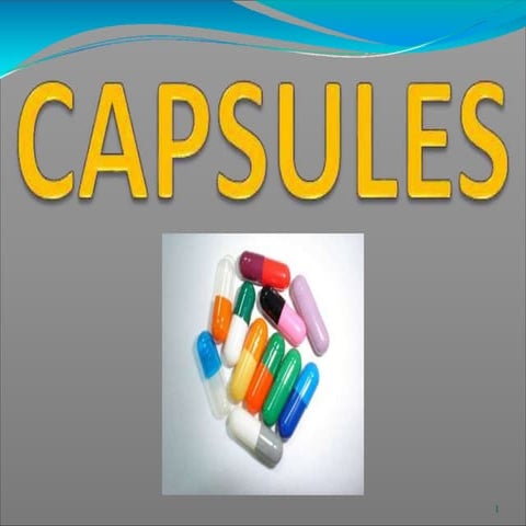 Processing of capsule | PPTX