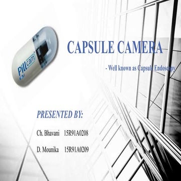 Capsule camera | PPTX