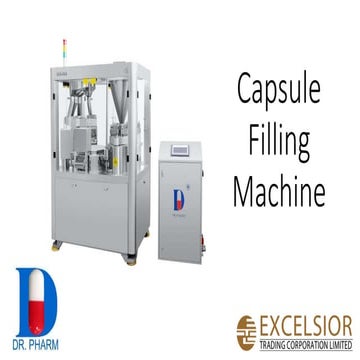 Capsule filling machine dr pharm | PPTX