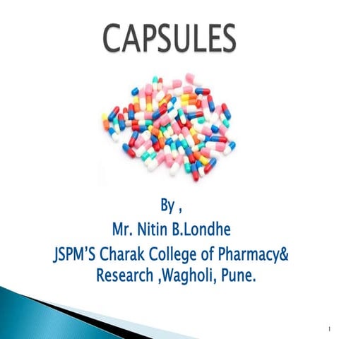 Capsules | PPT | Chemistry | Science