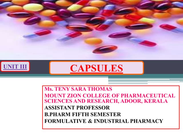 capsule manufacturing defects.pptx | Pharmaceutical Industry | Industries