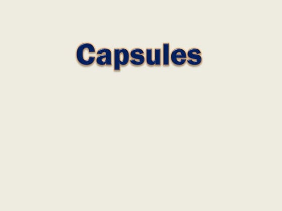 Problems and Remedy of Capsule Manufacturing | PPTX | Manufacturing Industry | Industries