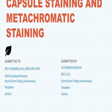 Capsule staining