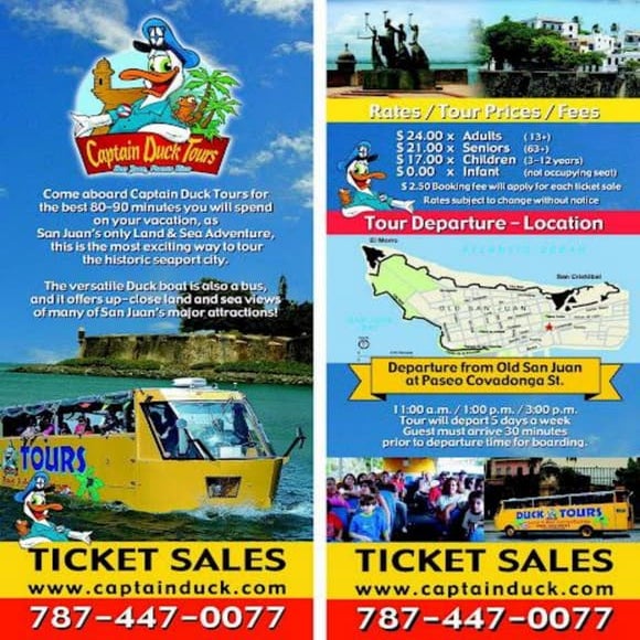 Captain.duck tours in san juan bay puerto rico