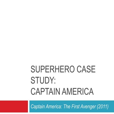 Captain America case study for WJEC GCSE Film Studies paper 1 | PPTX
